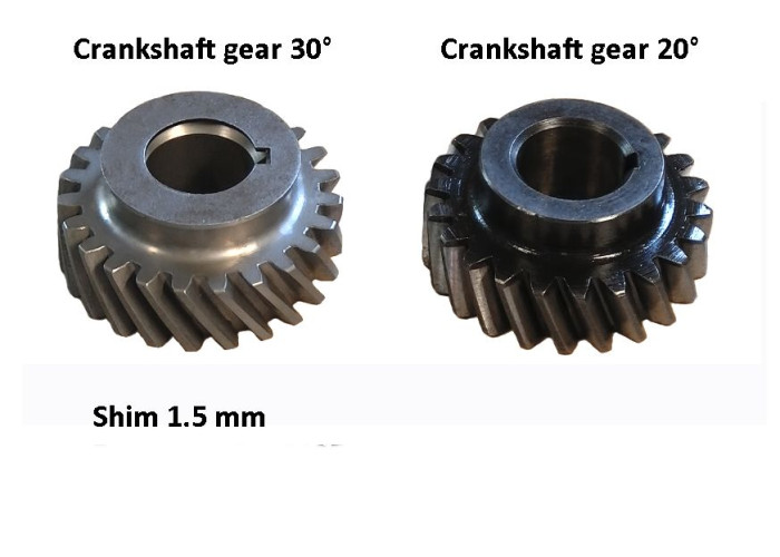 Shim 1.5 mm, for 30° gear set (17 mm taper)