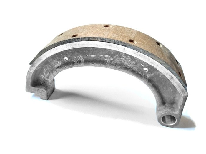 Brake shoe, front, incl. riveted brake lining, after-market - Parts