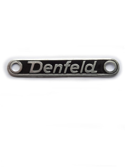 Nameplate "Denfeld" for double seat bench - Parts